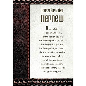 Designer Greetings A Special Day for Celebrating Nephew Birthday Card