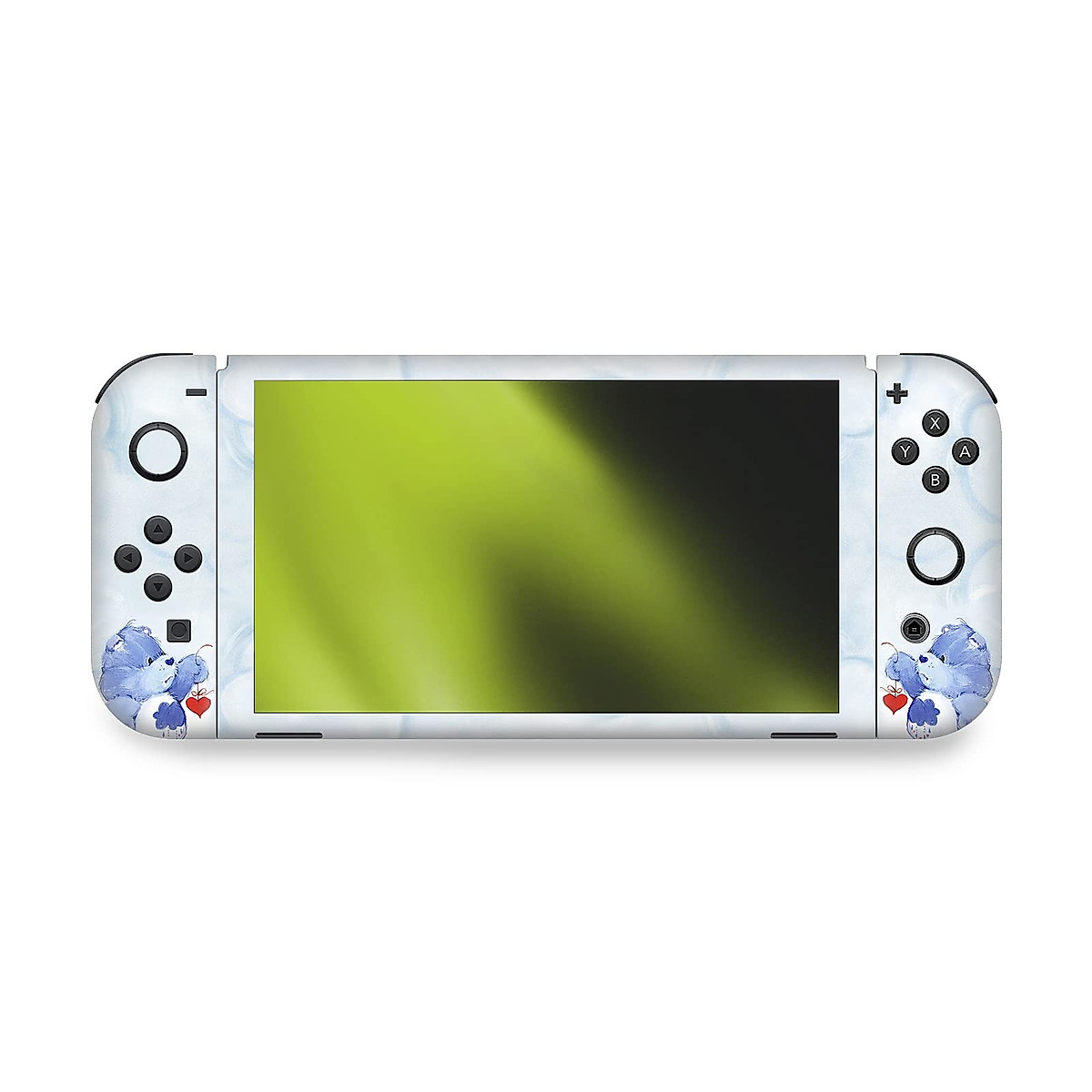 Head Case Designs Officially Licensed Care Bears Grumpy Classic Vinyl Sticker Gaming Skin Decal Cover Compatible With Nintendo Switch OLED Bundle