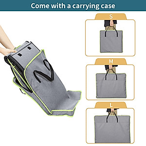 Petsfit Dog Crate, Foldable, Soft Portable Travel Kennel, with Washable Mattress Coat, Easy-Fit for Small Dogs 19.5x20x20 Inches, Gray