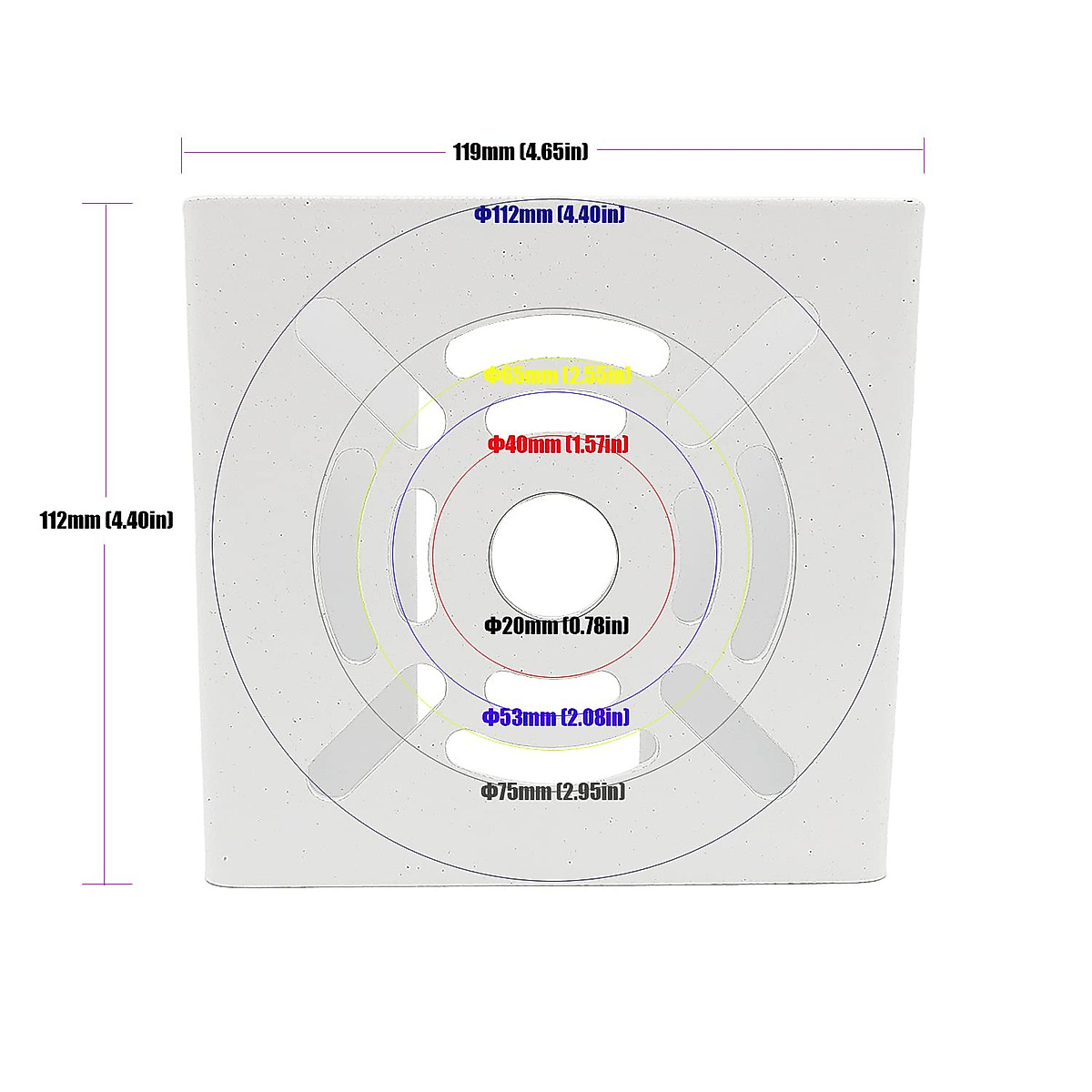 Medium Size External Corner Wall Mount Iron Plate Vertical Bracket for PTZ CCTV Surveillance Camera Metal Holder White