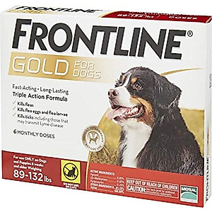 Frontline Gold for Dogs 89132 lbs Red (6 Month)
