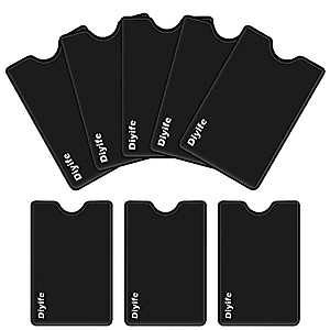 Diyife RFID Blocking Credit Card Sleeves,[8 Pcs] RFID & NFC Card Protector Set, Card Blocker Contactless Card Protection, Anti Data & Identity Theft Secure Pocket Wallet