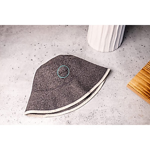 Sauna Hat, Handmade Wool Cap for Sauna, Protect Hair, Stay in Sauna Longer, Enhance Sauna Benefits, Regulate Temperature. Gift for Sauna Users, Sauna Accessory for Women and Men.