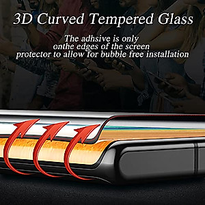 KAREEN [1 Pack for LG Velvet, LG Velvet 5G UW Tempered Glass Screen Protector, Supports Fingerprint Reader, Anti Scratch, 3D Full Coverage, Case Friendly, Bubble Free