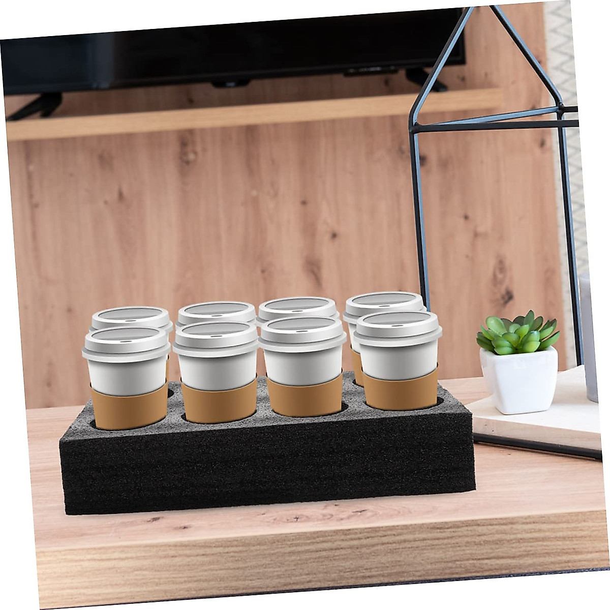 4 Pcs Milk Tea Cup Holder Cup Fixing Packing for Cup Drink Carrier Tray to Go Coffee Cup Holder 8 Cup Accesorios Auto Takeout Coffee Cup Holder Universal Bottle Rack Epe re-usable