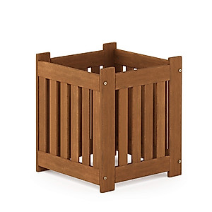 Furinno FG19456 Tioman Hardwood Outdoor Lifestyle Flowerbox, 1-Pack, Natural