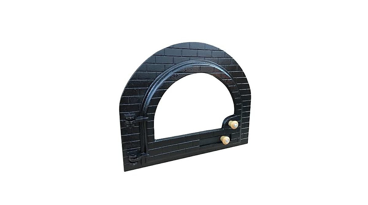 Large Cast Iron Glass Pizza Door for Wood-Fired Ovens | Durable ...