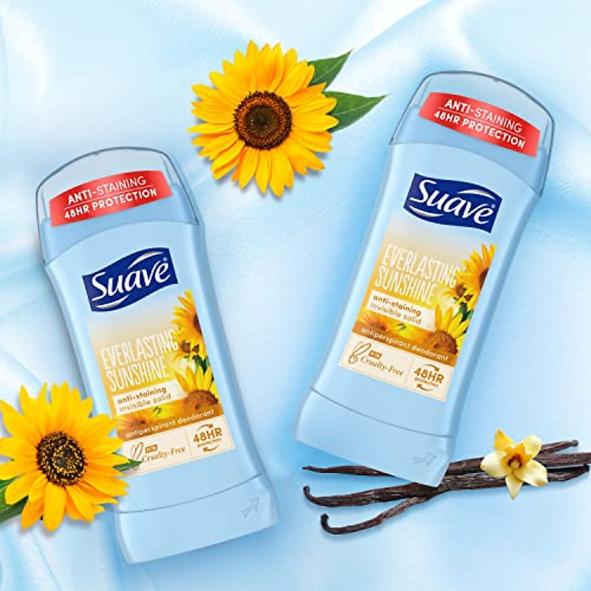 Suave Deodorant Antiperspirant & Deodorant Stick 48-hour Odor and Wetness Protection Everlasting Sunshine Deodorant for Women 2.6 oz