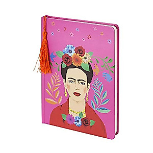 Talking Tables Bohemain Décor Office Supplies School Diary Tuition Boho Frida Khalo Notebook, A5, Pink
