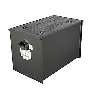 Wentworth 70 Pound Commercial Grease Trap Interceptor for Restaurant Under Sink Kitchen, 35 GPM, WP-GT-35