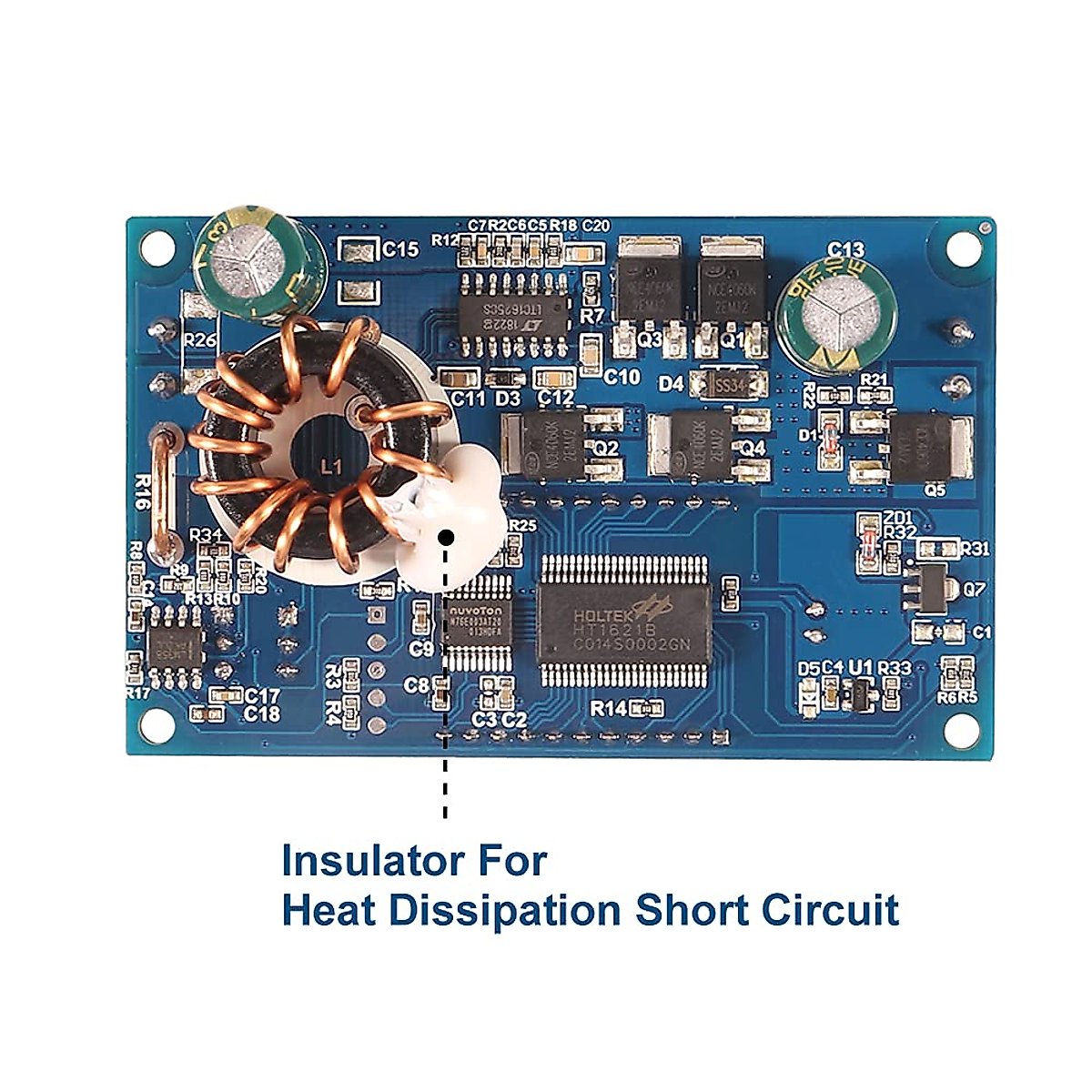 2 Pack Adjustable Voltage Regulator，AITRIP DC to DC 5.3V-32V to 1.2V-32V 12V Power Supply Module, 12A LCD Step Down Volt Transformer 160W CC CV Buck Converter Reducer