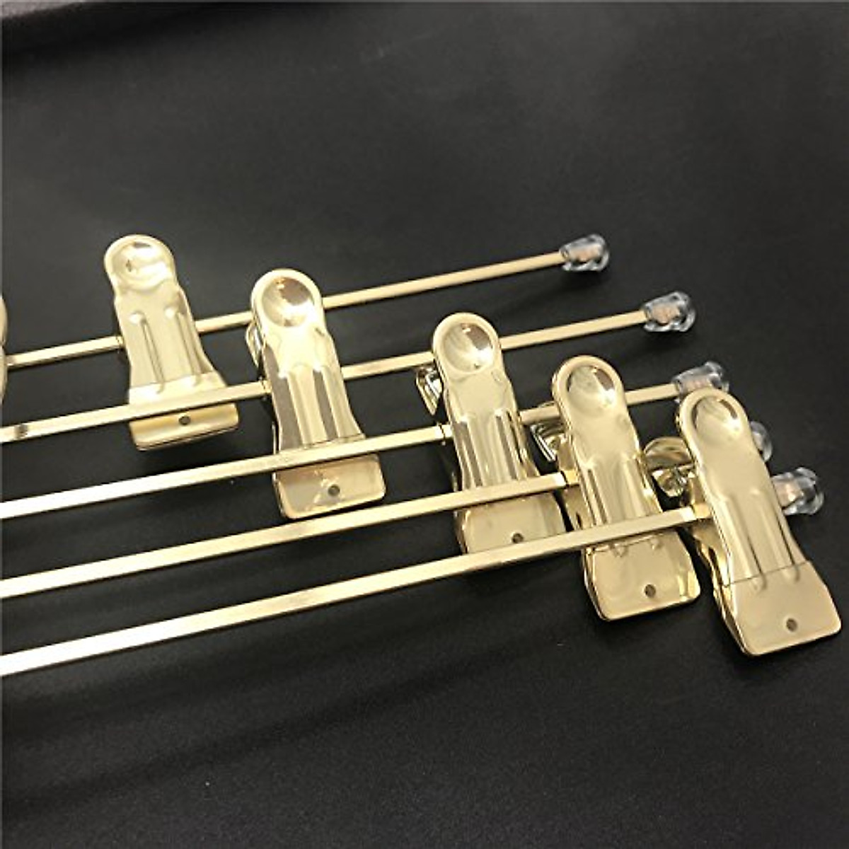 30Pack Koobay 13.7" Gold Shiny Metal Heavy Duty Clips Pants Hangers Trousers with Swivel Hook