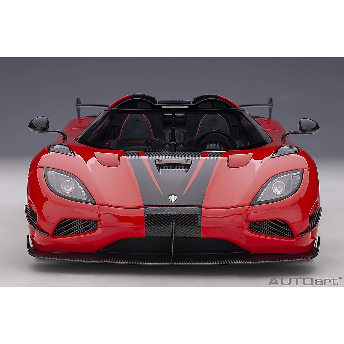 Autoart Koenigsegg Agera RS Chili Red with Black Accents 1/18 Model Car