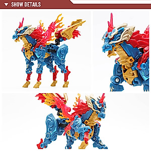 52TOYS Megabox MB-22 Kirin Deformation Toys Action Figure, Animation Character Deforming Collectible Converting Kirin Toys, Great Birthday Party Gift for Teens and Adults