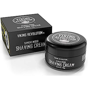 Luxury Shaving Cream for Men- Sandalwood Scent - Soft, Smooth & Silky Shaving Soap - Rich Lather for the Smoothest Shave - 5.3oz