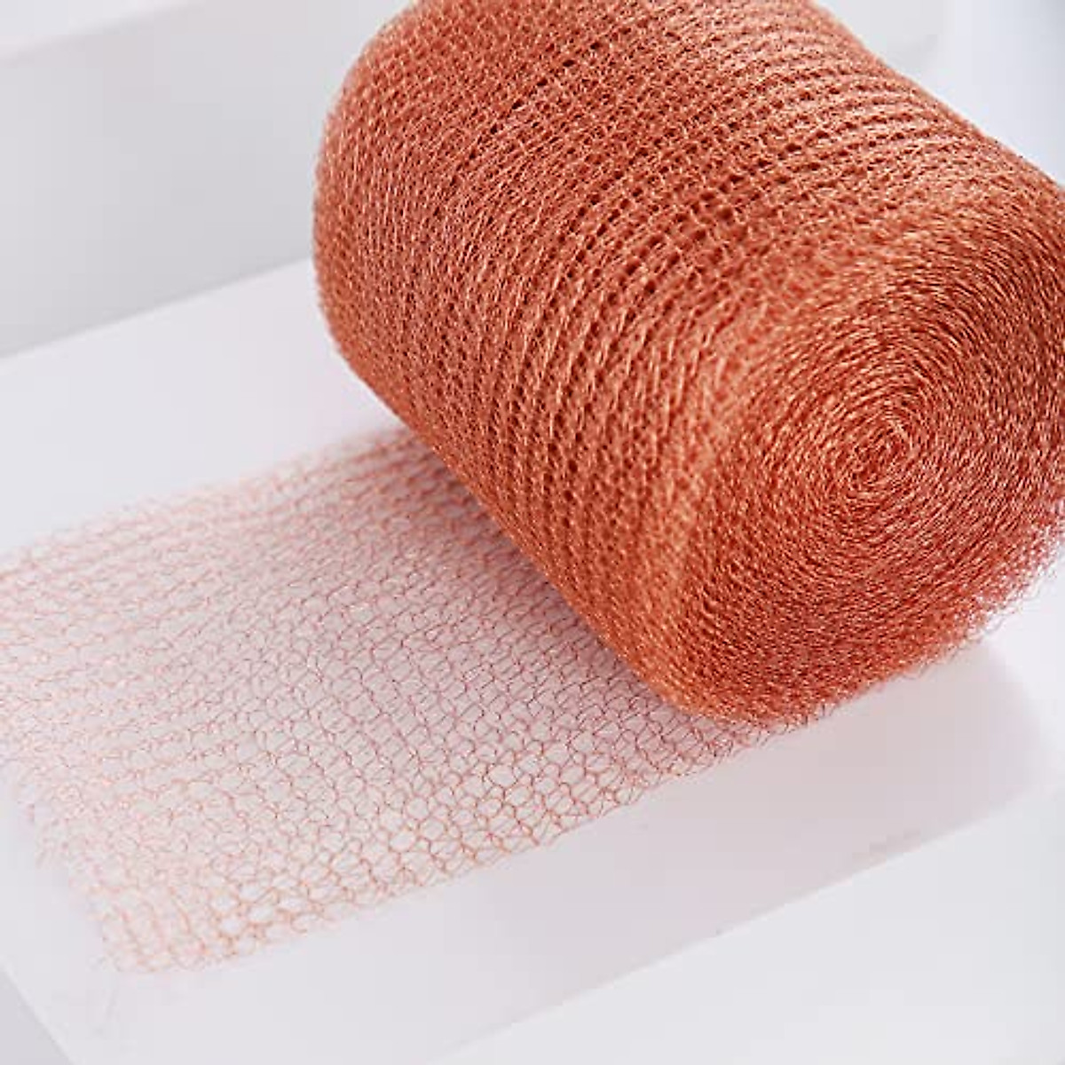 SOTEE Copper Mesh - 4" x 45 Feet, Ideal for Distilling, Double Layer Copper Mesh Fill Fabric DIY Kit, Perfect Hole Filler, Pure 100% Copper Roll