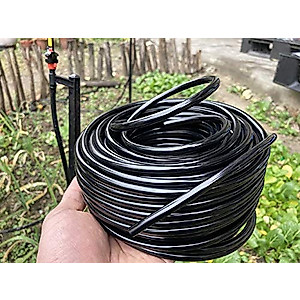 ZILIM 100ft 1/4inch(7 x 4mm) Blank Distribution Tubing Drip Irrigation Hose Garden Watering Tube Line(100’)