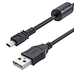 Replacement UC-E6 Cable, 6-Feet UC-E6 E16 E17 E23 Camera Charging Cable Copmuter USB Data Charger Cord Compatible for Nikon DSLR D3200 D3300 D750 D5000 D5300 Coolpix B500 P100 P500 S3300 S6300 S3700