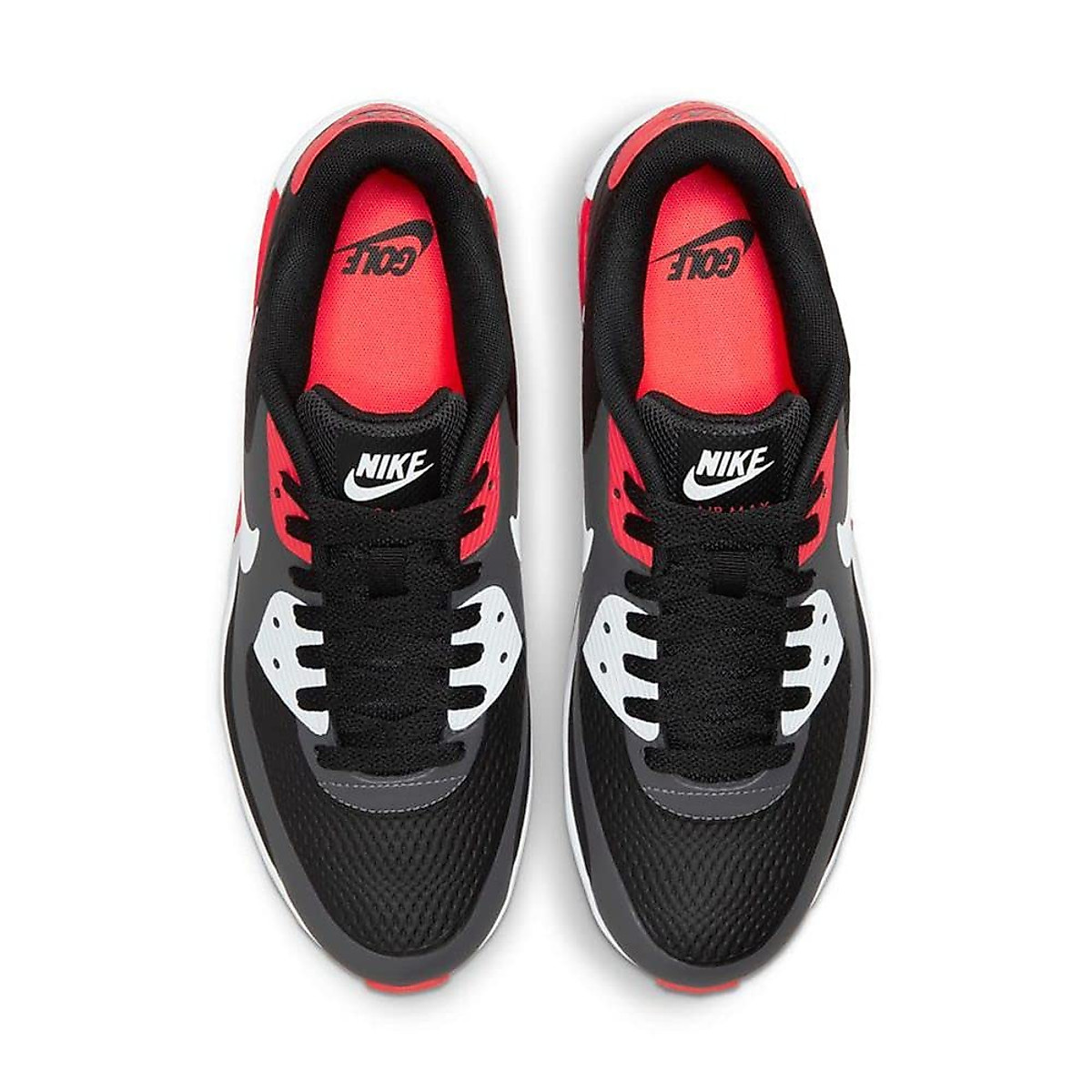 Nike Men's Air Max 90 Golf Iron Grey/White-Black (CU9978 010) - 10.5