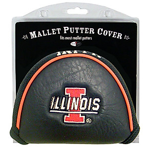 Team Golf NCAA Illinois Fighting Illini Golf Club Mallet Putter Headcover, Fits Most Mallet Putters, Scotty Cameron, Daddy Long Legs, Taylormade, Odyssey, Titleist, Ping, Callaway