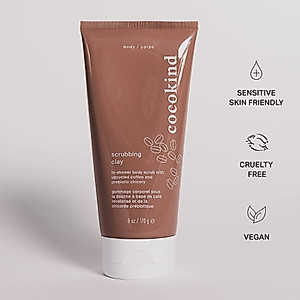 Cocokind Scrubbing Clay, Exfoliating Body Scrub and Body Wash, Brightening Body Scrub and Body Exfoliator, Coffee Body Scrub, Body Skin Care Products