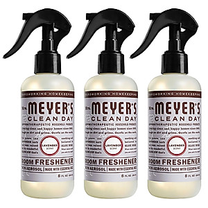 Mrs. Meyer's Room and Air Freshener Spray, Non-Aerosol Spray Bottle Infused with Essential Oils, Lavender, 8 fl. oz - Pack of 3