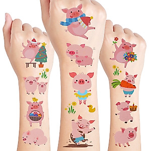 24 Sheets Pig Party Favors, Pig Birthday Decorations