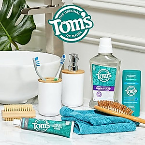 Tom's of Maine Natural Luminous White Toothpaste with Fluoride, Clean Mint, 4.0 oz. 3-Pack