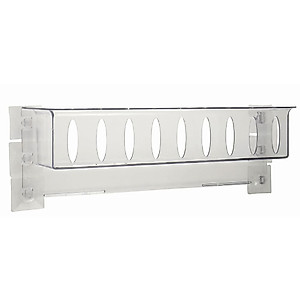 HUBERT Refrigerator Cooler Door Beverage Rack Clear Polycarbonate - 18 1/4" L x 4 1/2" W x 6" H
