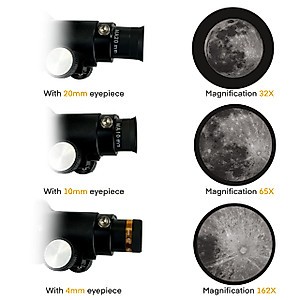 SpectrumOI Telescope for Adults and Kids, 130m (5.12") Reflector Telescope for Adults, portable kid reflector telescope for adults astronomy beginner for stargazing, manual German Equatorial Telescope