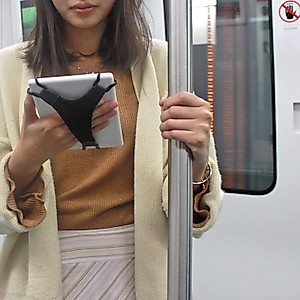 TFY Security Hand Strap Holder Finger Grip Compatible with Kindle E-Readers - Kindle e-Reader 6Inch / Kindle Paperwhite/Voyage/Oasis/Nook GlowLight Plus/Sony PRS-300 / PRS-350 (Black)