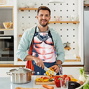 New Hot Man Kitchen Apron Men's Funny Kitchen Apron Creative Cooking Grilling Baking Aprons for Gifts