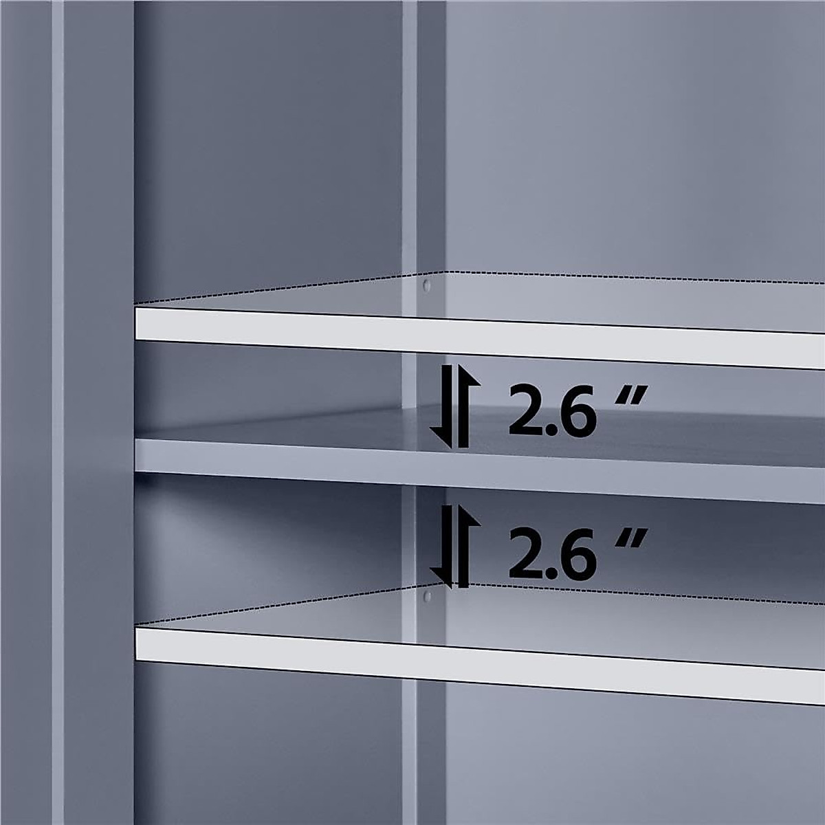 Topeakmart Bathroom Floor Cabinet Double Doors Free-Standing Storage Cabinet with Adjustable Shelves, Anti-toppling Design, Espresso