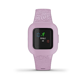 Garmin vivofit jr. 3, Fitness Tracker for Kids, Includes Interactive App Experience, Swim-Friendly, Up To 1-year Battery Life, Lilac Floral