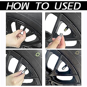 Car Tire tire Valve Cap Valve stem Cover, 12PCS Valve stem Cap,for Automobiles, SUV, Motorcycles, Bicycles, and Trucks, Universal tire Valve stem Cap (Silvery)