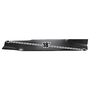 USA Mower Blades (3) U12025BP High-Lift for Husqvarna 539112079 Dixon 10782 10881 Length 18 in. Width 2-1/2 in. Thickness .203 in. Center Hole 5 Point Star 36 in. 52 in. Deck