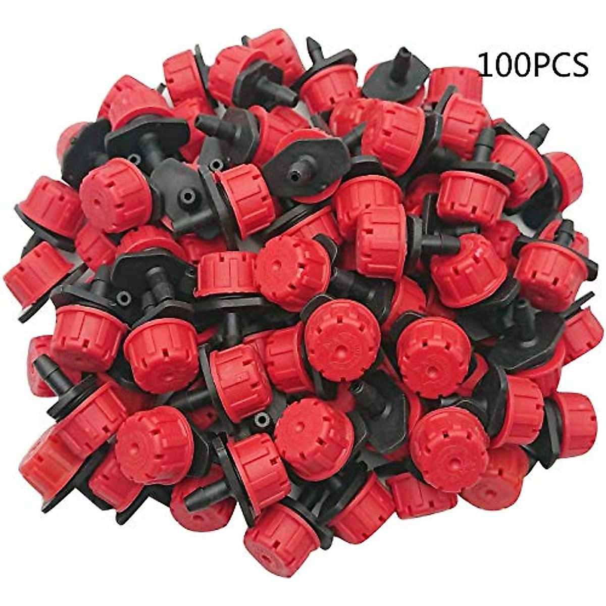 YOUWU 5pcs Garden Irrigation Micro Flow Dripper,Practical Micro Flow Dripper Drip Head 1/4 Inch Hose Garden Irrigation Misting Tools Accessories Feed Orchid