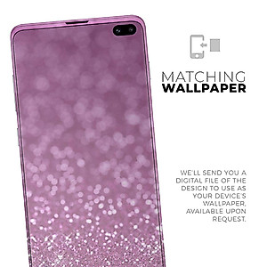 DesignSkinz Pink Unfocused Glimmer Protective Vinyl Decal Wrap Skin Cover Compatible with The Samsung Galaxy S20 (Screen Trim & Back Glass Skin)