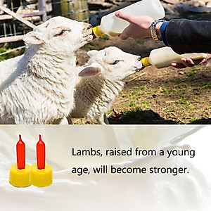 DXary Pritchard Nipple for Goats, Small Soft Goat Nipples Silicone Lambs Milk Drink Nipple for Feeding Sheep Goat Lamb Puppy Nursing Farm Supplies (15 Pieces)