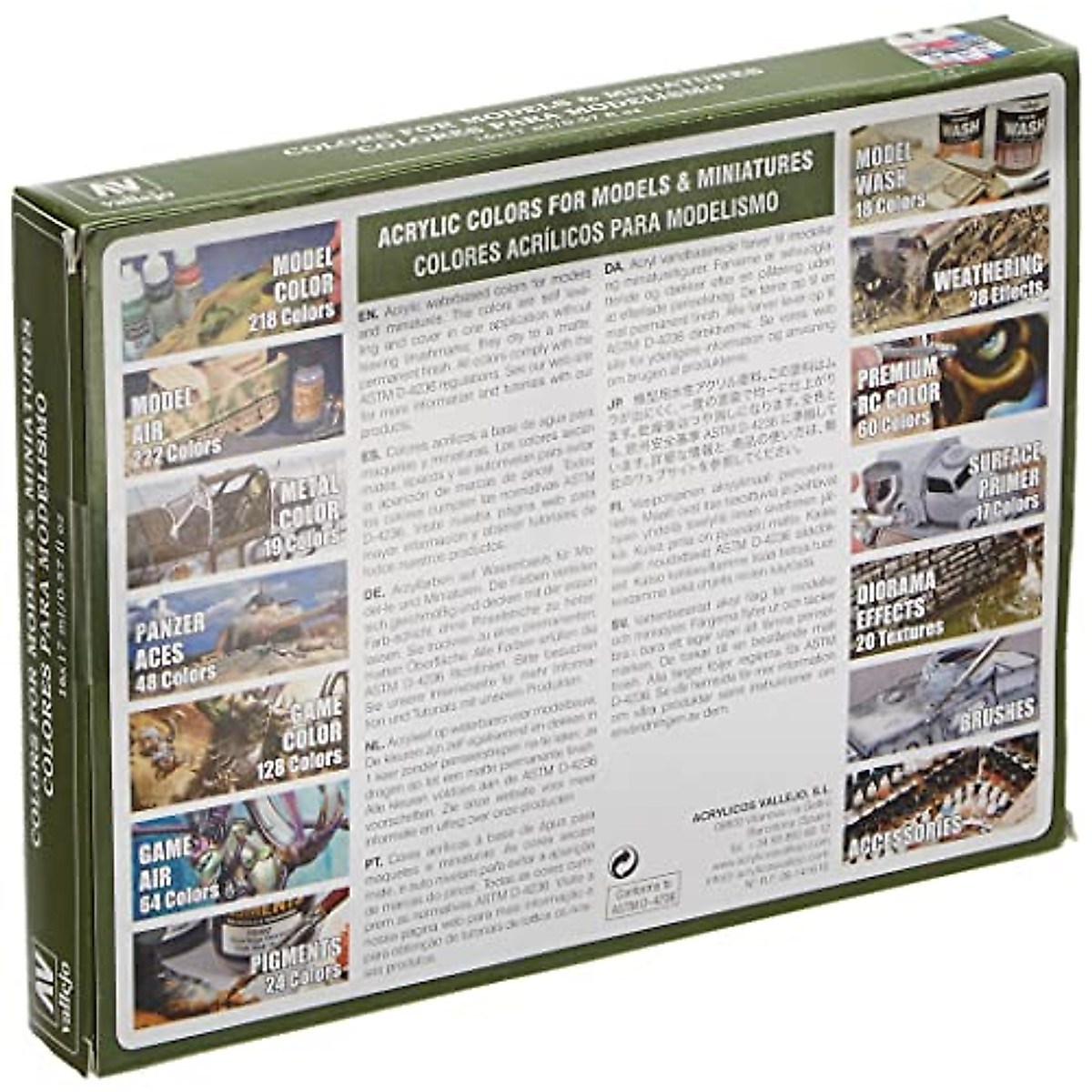 Vallejo Medieval Colors Paint Set, 17ml