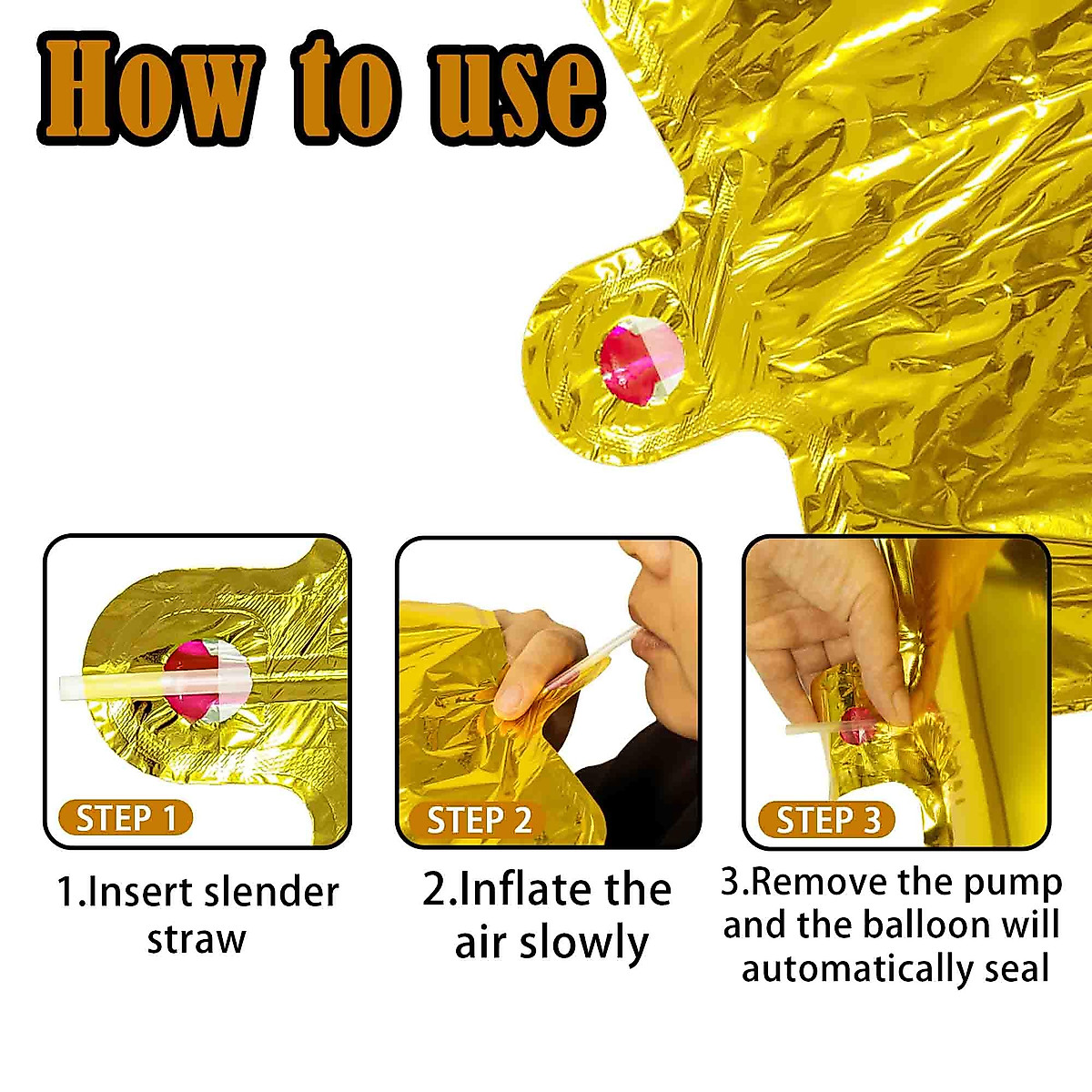 Bride Balloons Kit - 40 INCH Gold Bride Balloon + Champagne Bottle Balloon + Ring Balloon + Wine Balloon, Bridal Shower Balloons, Bachelorette Party Balloons, Bride To Be Balloons