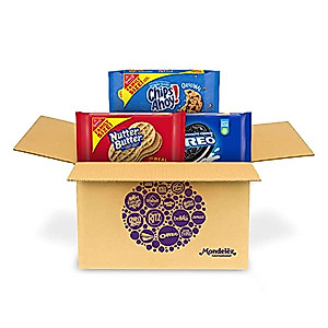 OREO, CHIPS AHOY! & Nutter Butter Cookies Variety Pack, Family Size, 3 Packs