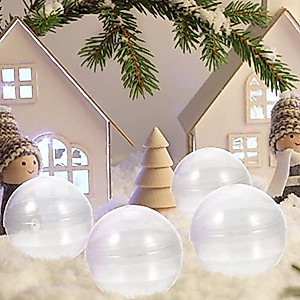 Gumball Machine Capsules 50pcs Small Round Capsules 50mm Clear Containers Empty Fillable Capsules Twisted Balls for Gumball Vending Machines Surprise Gift Plastic Ball Favor