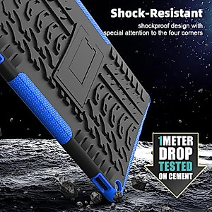 ROISKIN Dual Layer Heavy Duty Shockproof Impact Resistance Drop Proof Military Grade Kids Protective Case for Fire HD 10 & HD10 Plus Tablet 2021 11thgen with Kickstand, not for iPad Samsung Galaxy