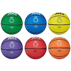 MacGregor Multicolor Basketballs (Set of 6) , Official Size (29.5")