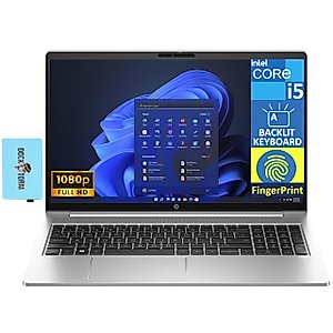 HP ProBook 450 G10 15.6" Home & Business Laptop (10-Core Intel i5-1334U, 32GB RAM, 1TB PCIe SSD, Intel Iris Xe, Fingerprint, Backlit Keyboard, Win 10 Pro) w/Hub USB Port Expander