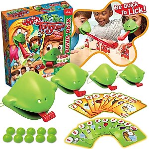 TIC TAC Tongue Game, Be Quick to Lick The Bugs, Chameleon Game, Ages 4+, Family Games, Memory Game, Fun Games, Toys for Boys, Party Games