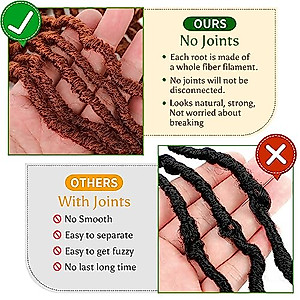 Karida Faux Locs Crochet Hair 36 Inches, New Soft Locs Crochet Hair 5 Packs, Crochet Faux Locs Hair Pre Looped Crochet Hair for Black Women (36 Inch (Pack of 5), 350#)
