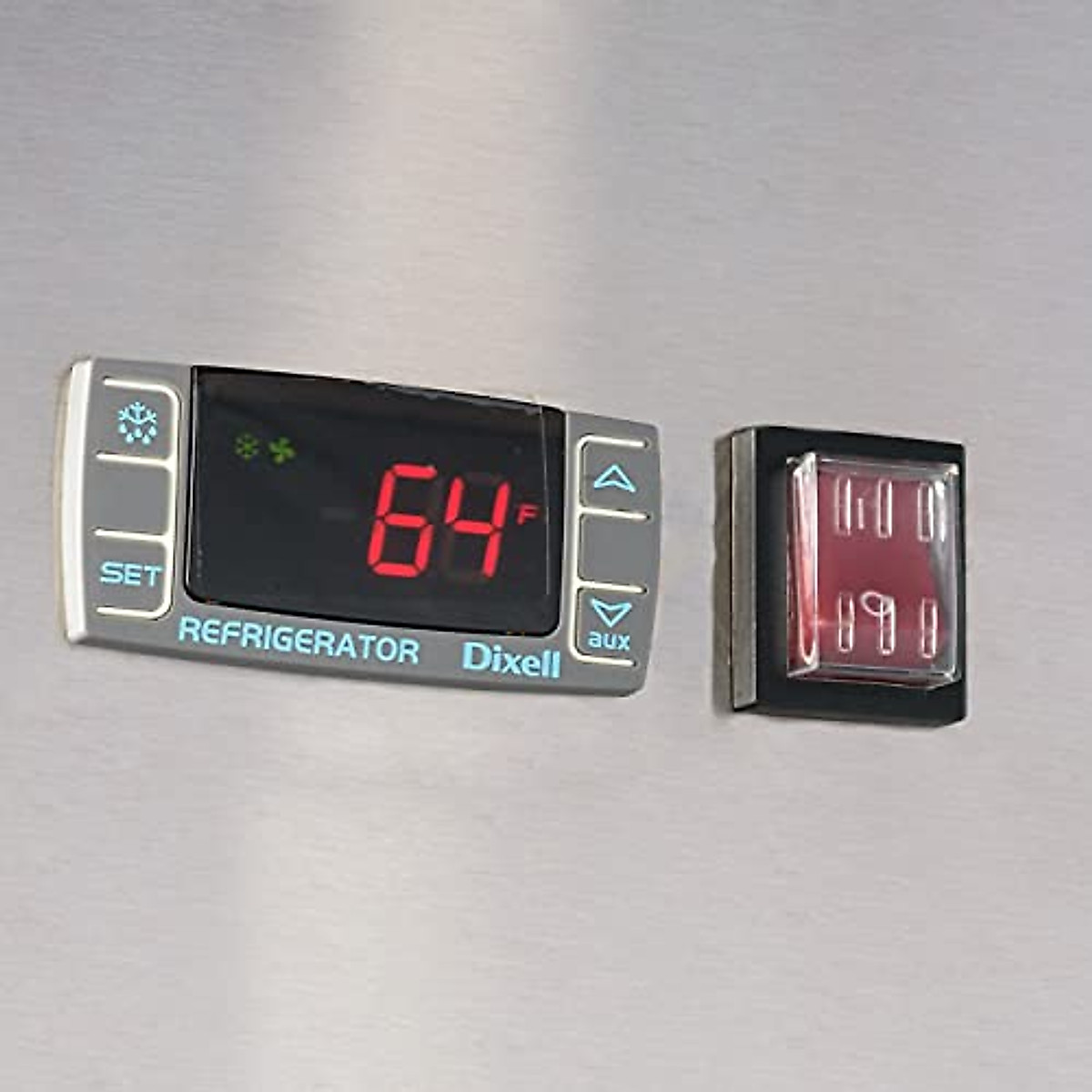 Peak Cold Single Door REFRIGERATOR; Commercial Reach In Stainless Steel, White Interior; 23 Cubic Ft, 29" Wide