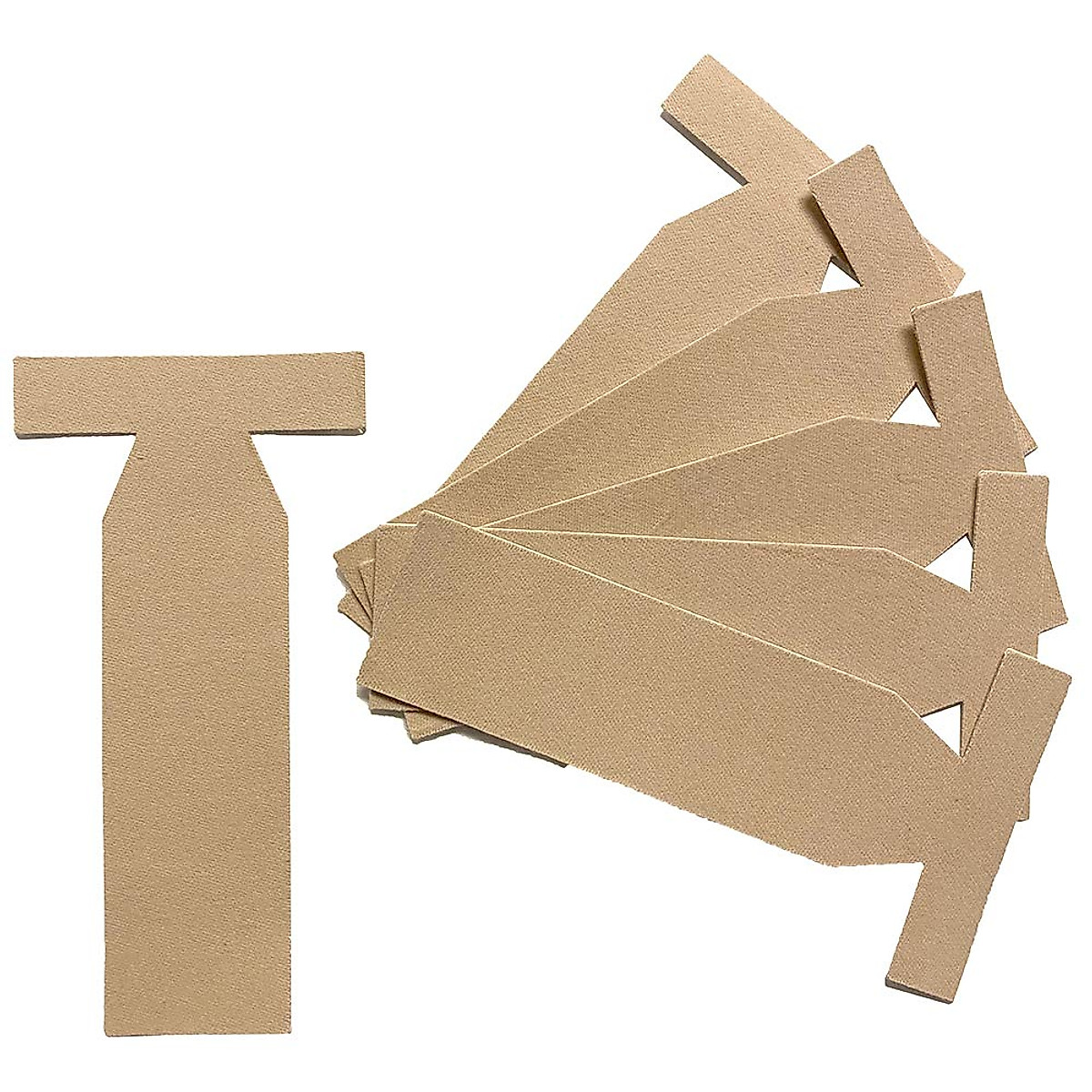 Aetna Foot Products-Adhesive Turf Toe T-Strap – Pack of 100 – Big Toe Brace Straightener – 100% Cotton Moleskin for Support – Medical Grade Adhesive